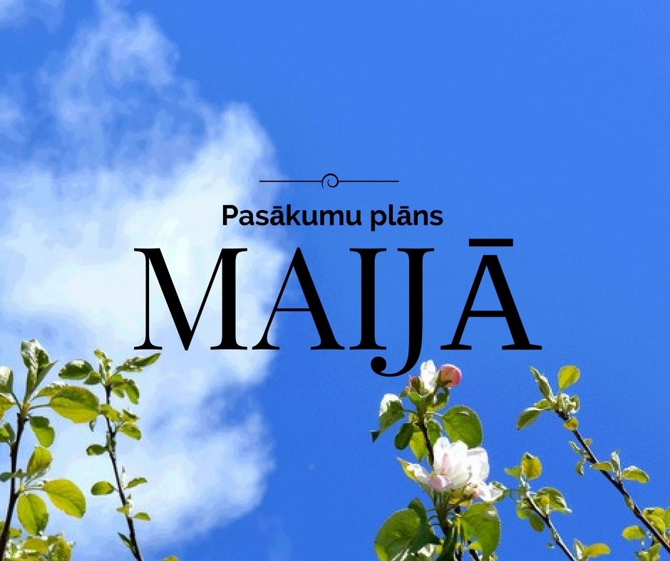 Pasākumu plāns maijam